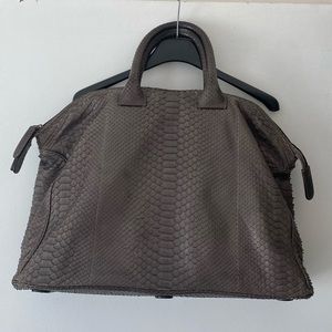 Zagliani | Bags | Zagliani Grey Python Tomadachi Weekender Bag | Poshmark